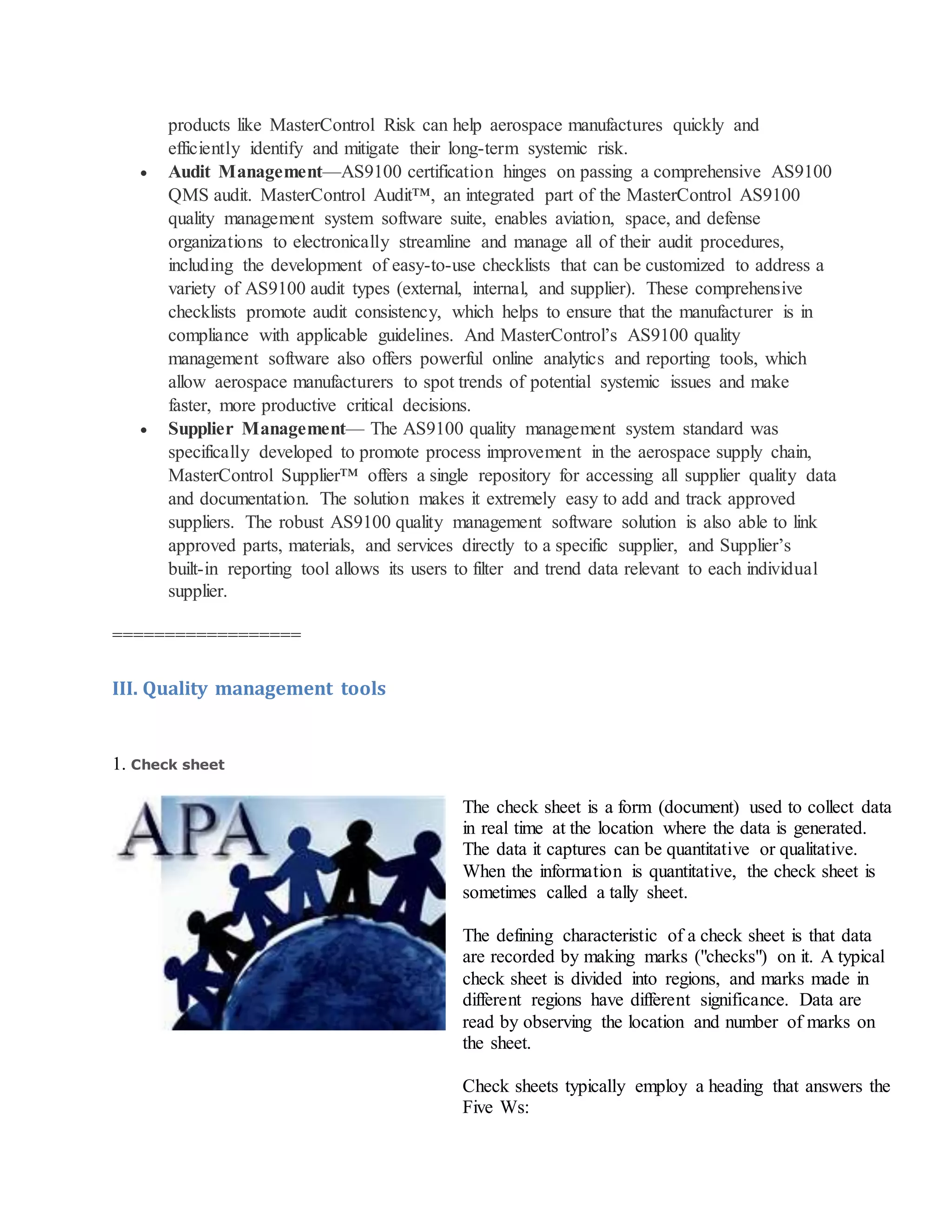 As9100 quality management system | DOCX