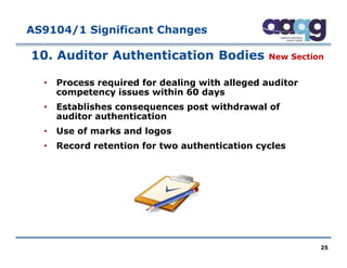 As9104 1 changes auditing tim lee 3-12-12 | PDF