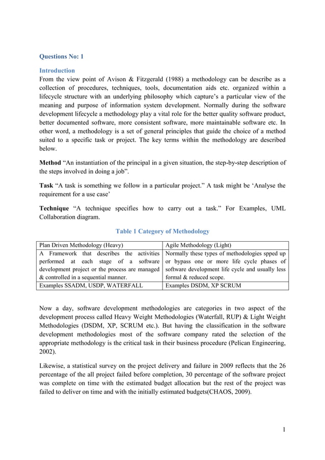 Advanced System Analysis And Design | DOCX