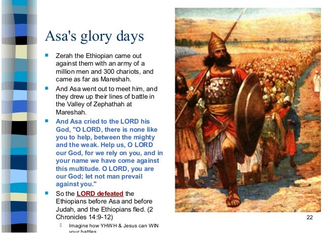 KINGS, HIGH PLACES, WAR & THE END IN THE CONTEXT OF KING ASA