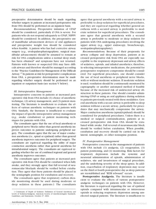 Artigo - Practice Guidelines for the Perioperative Management of ...