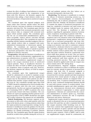 Artigo - Practice Guidelines for the Perioperative Management of ...