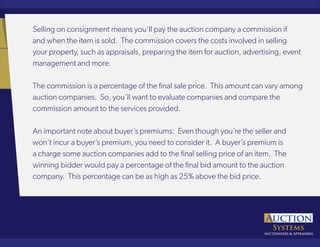 Selling Tips for Consigning at Auctions | PPT