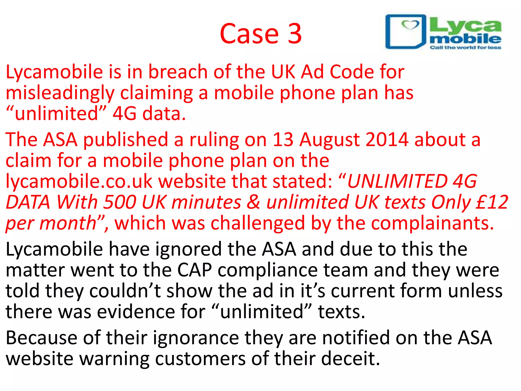 ASA – Advertising Standards Authority | PPTX | Nutrition | Healthy Living