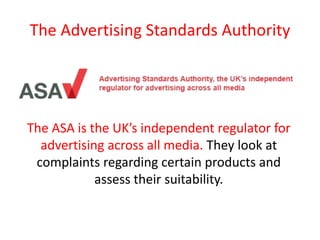 ASA – Advertising Standards Authority | PPTX | Nutrition | Healthy Living