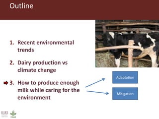 Environmental issues in the dairy industry: farm level assessment | PPTX