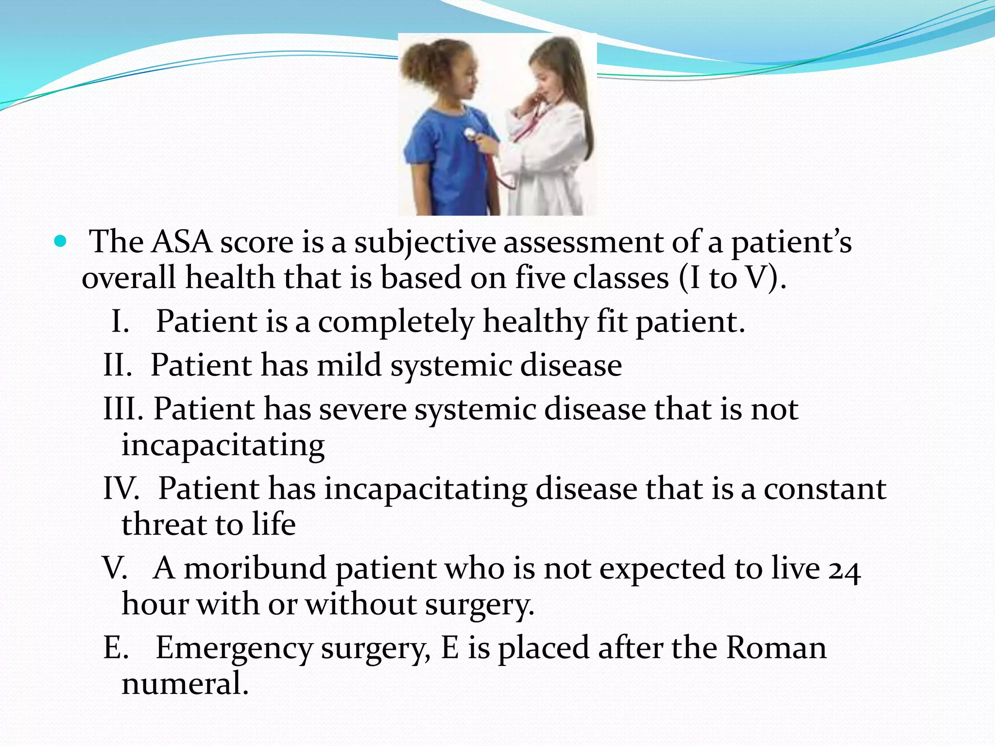 Asa classification | PPTX