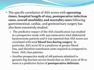Asa classification | PPTX
