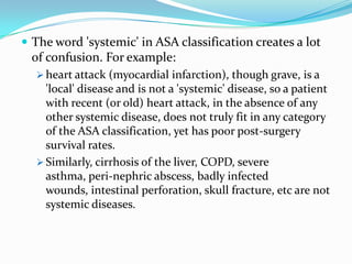 Asa classification | PPTX