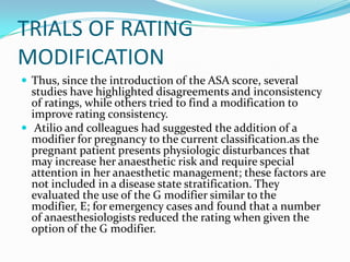 Asa classification | PPTX