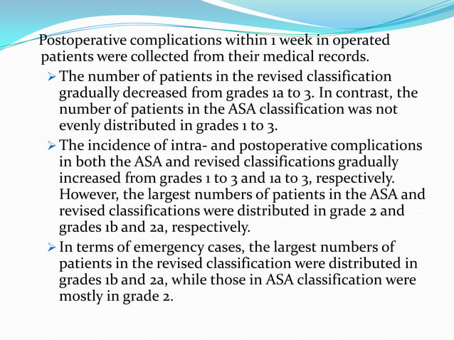 Asa classification | PPTX