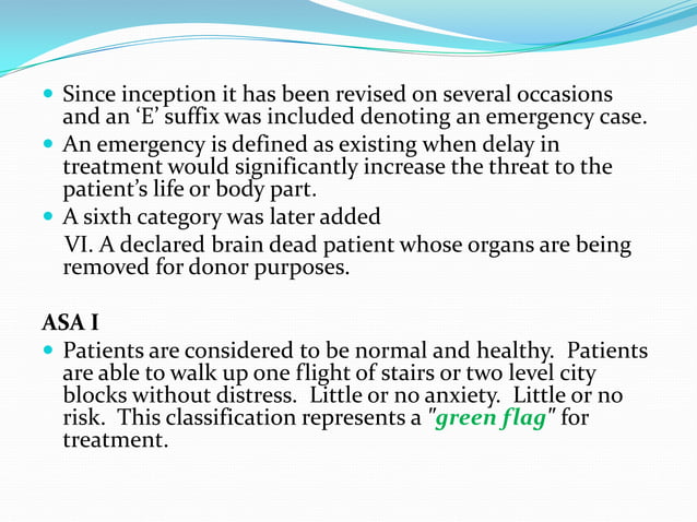 Asa classification | PPTX