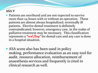 Asa classification | PPTX