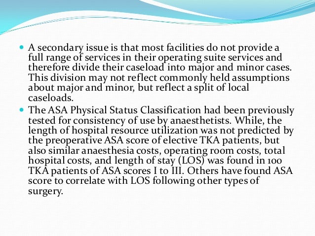 Asa Classification asa-classification