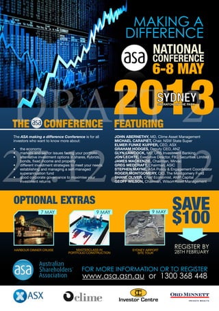 ASA Conference Brochure | PDF