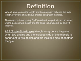 Asa congruence | PPTX