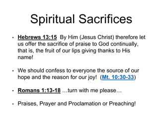A Sacrificial Worship | PPTX