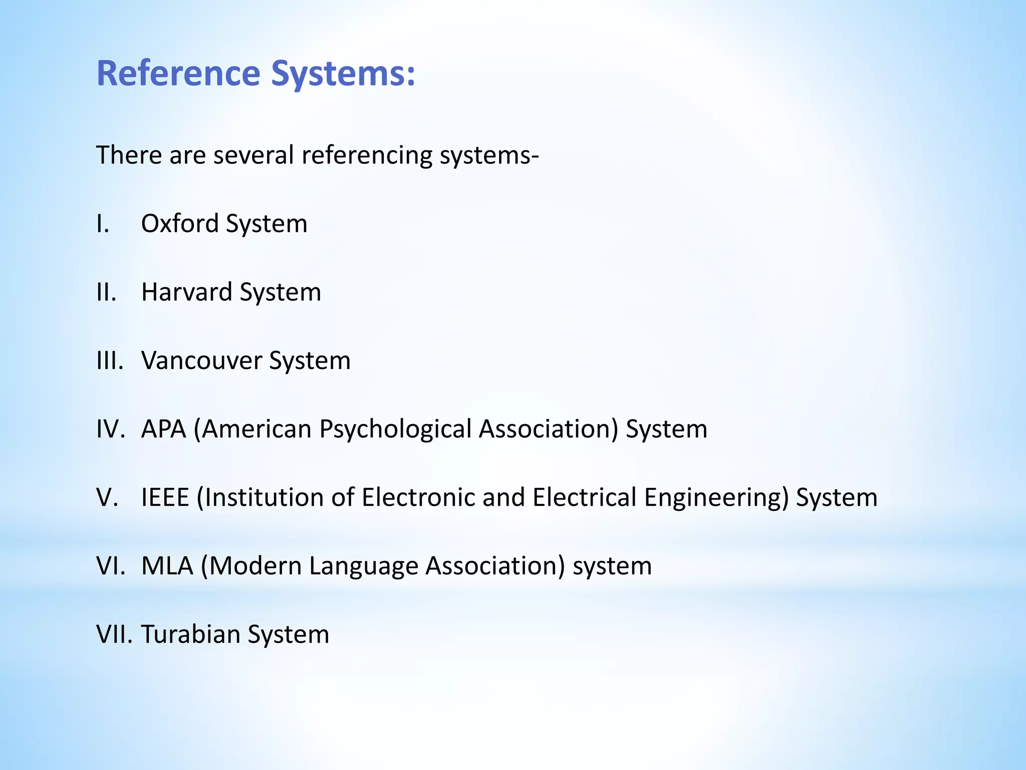 Reference system | PPTX
