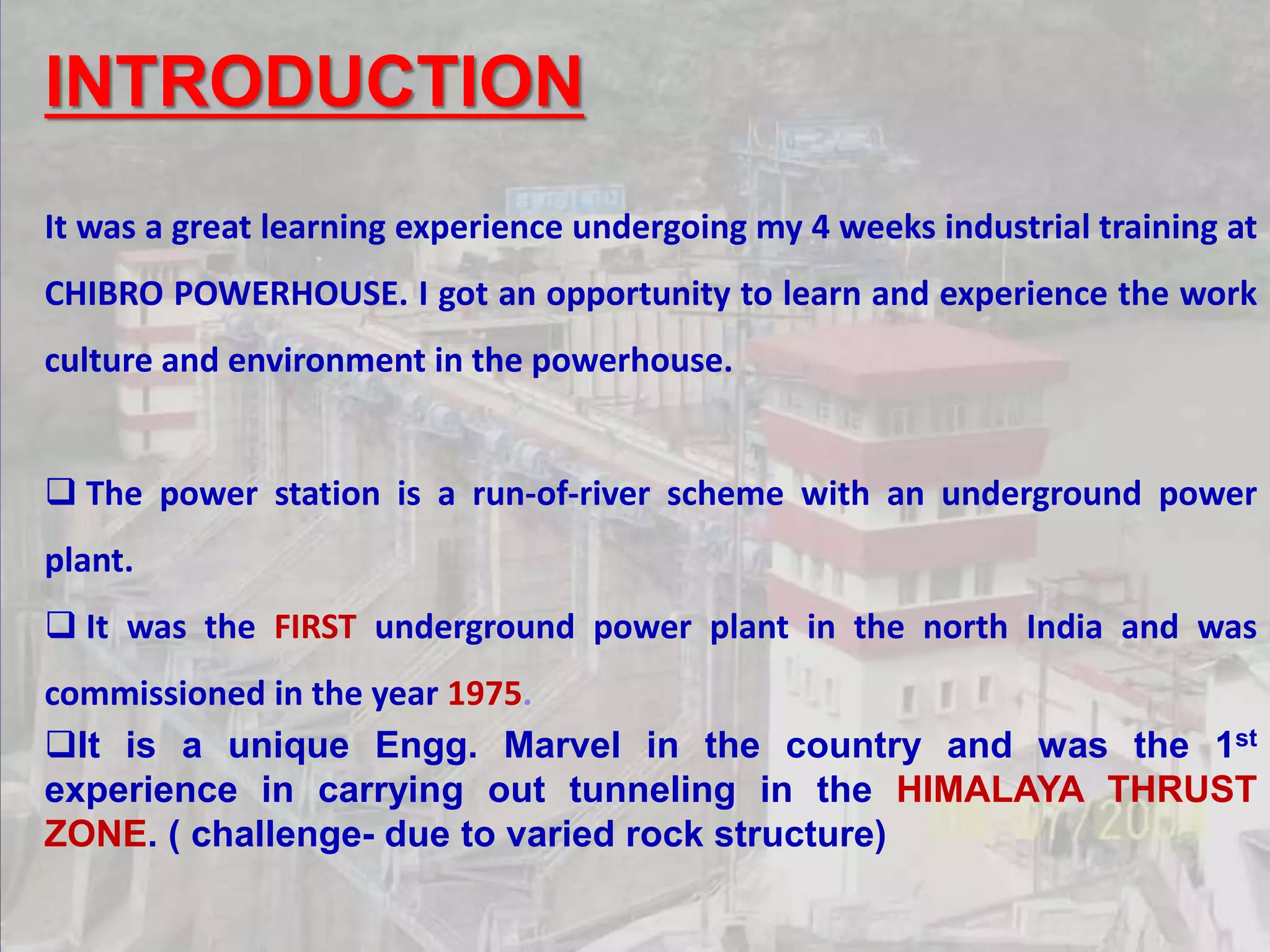 SUMMER TRAINING @CHIBRO BY AAKASH | PPTX