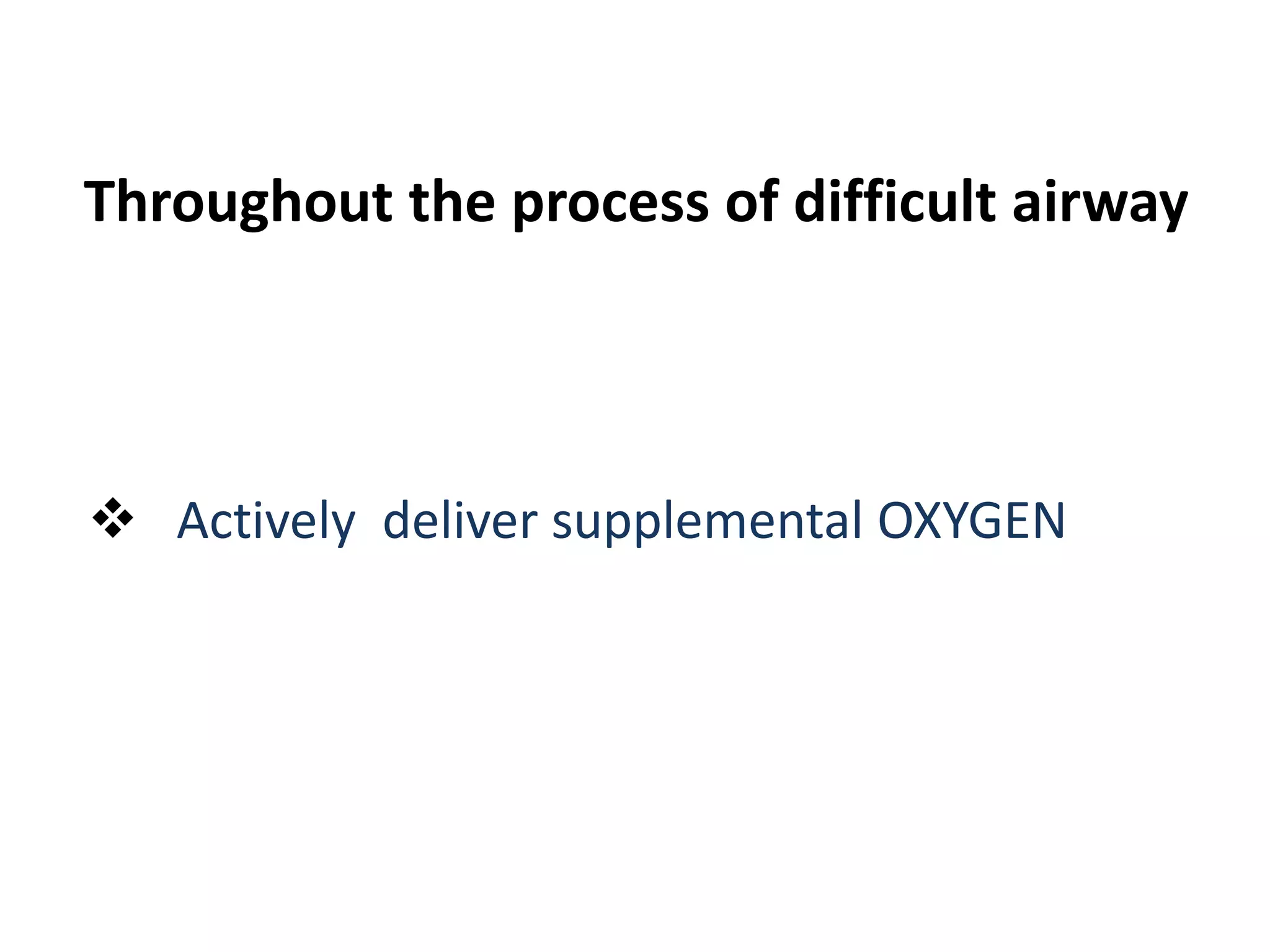 Asa difficult airway algorithm | PPTX