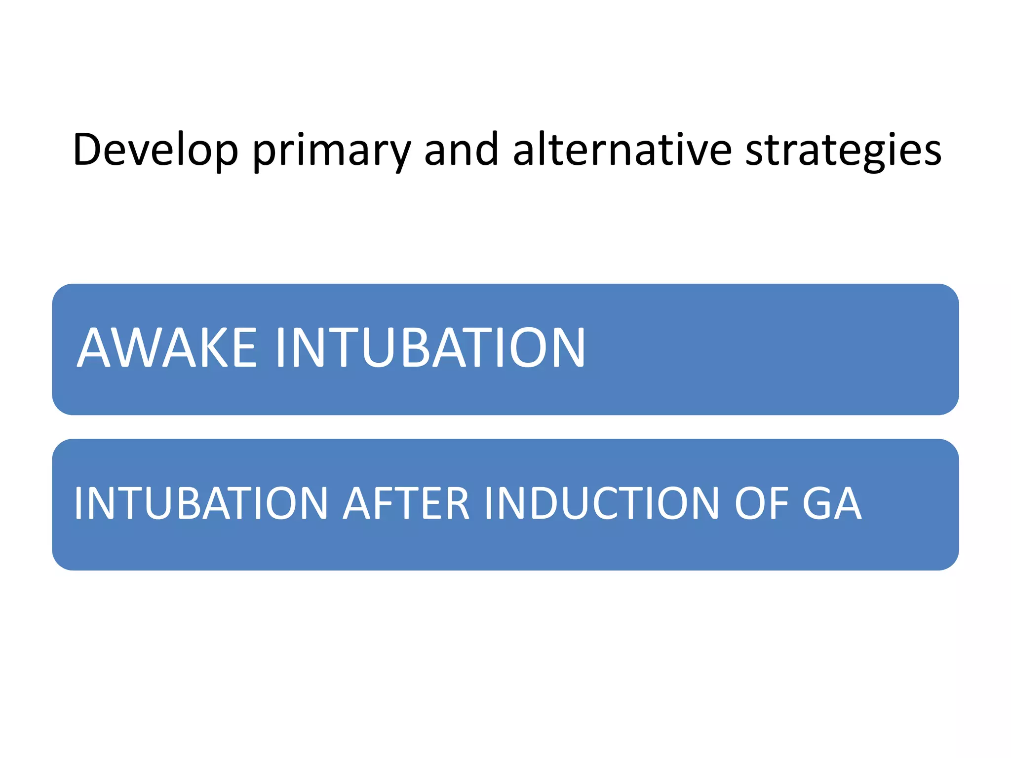 Asa difficult airway algorithm | PPTX