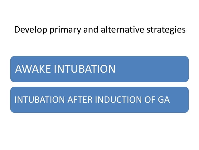 Asa difficult airway algorithm