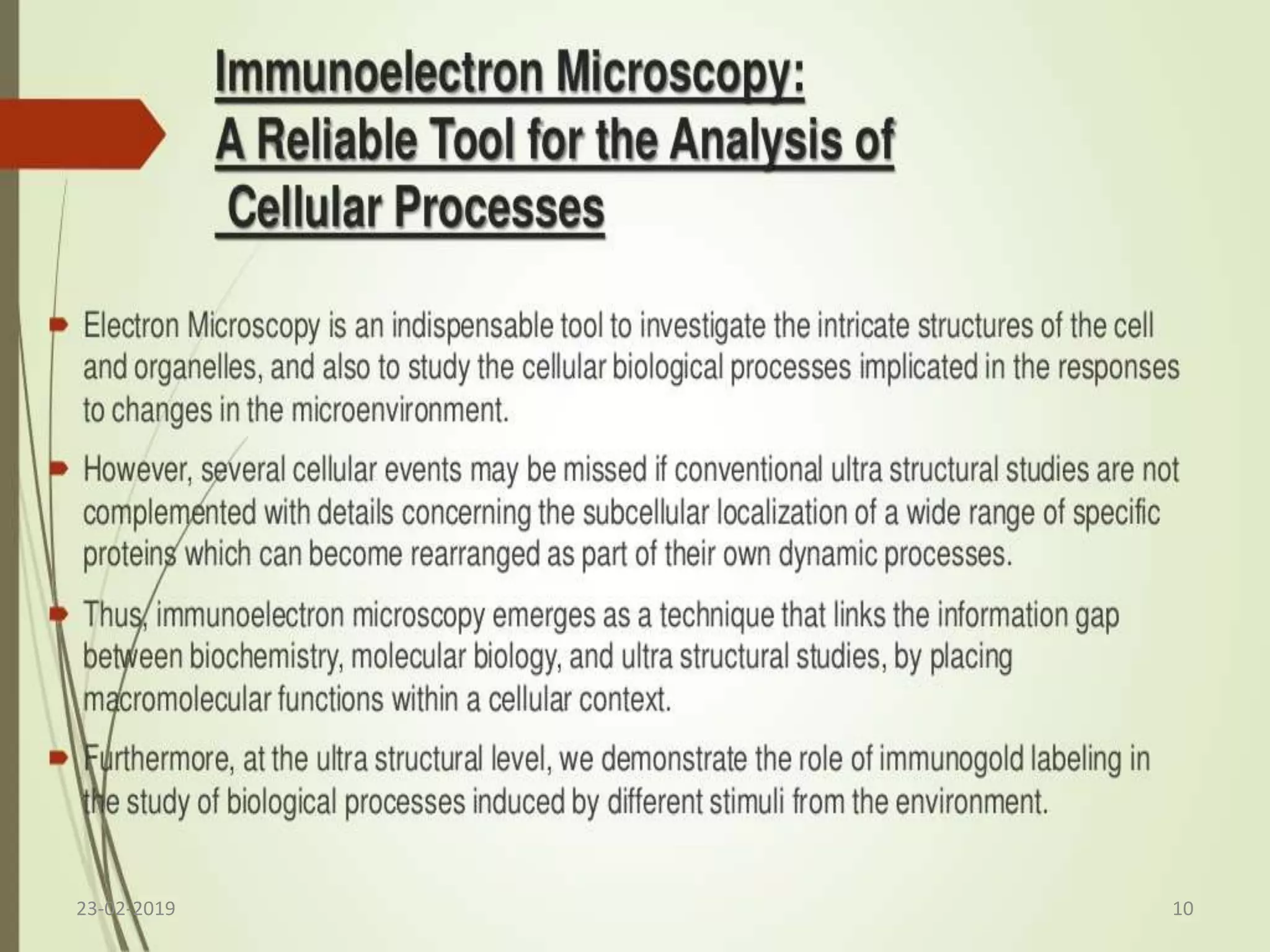 Immunoelectron Microscopy. | PPTX