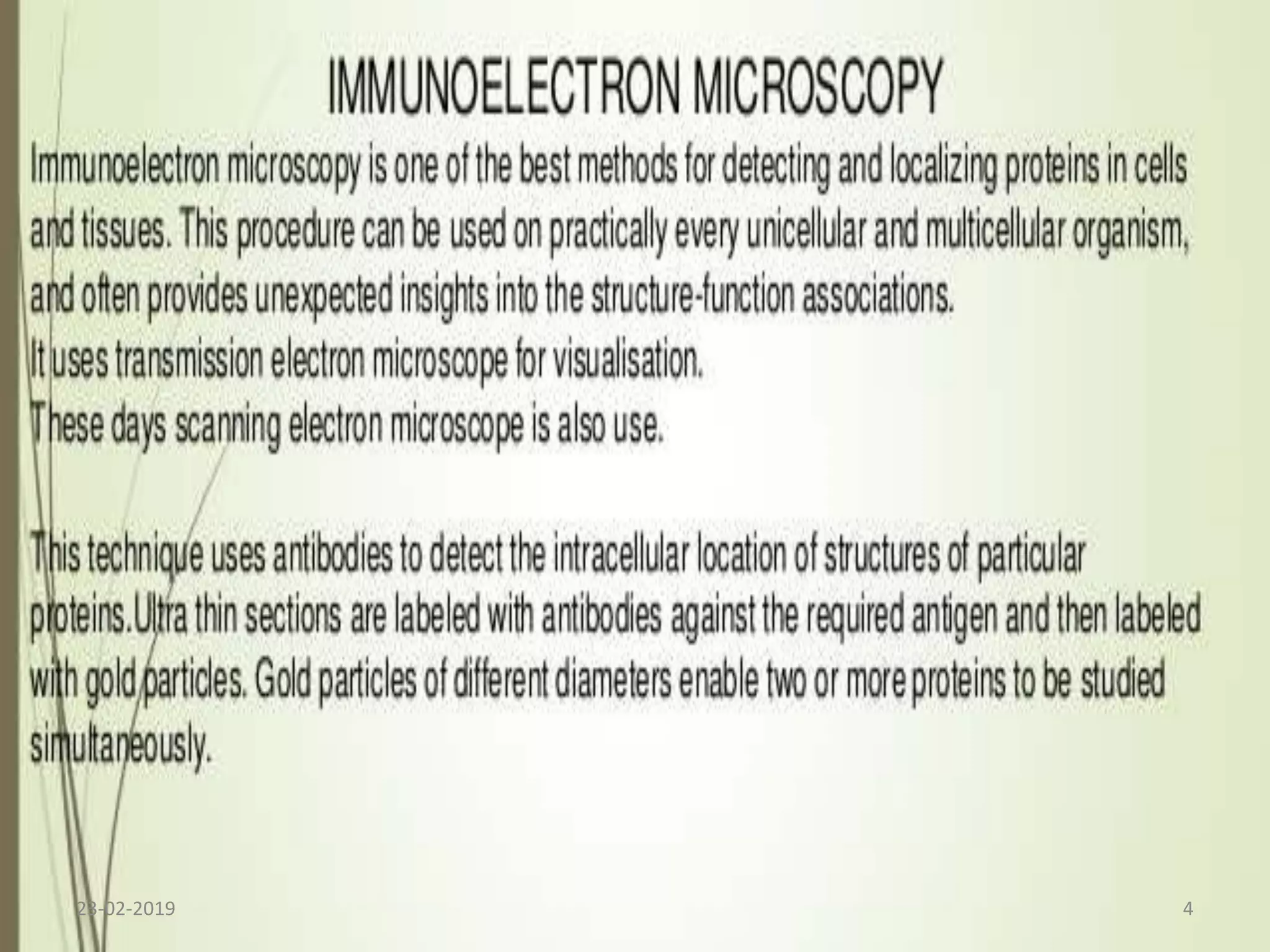 Immunoelectron Microscopy. | PPTX