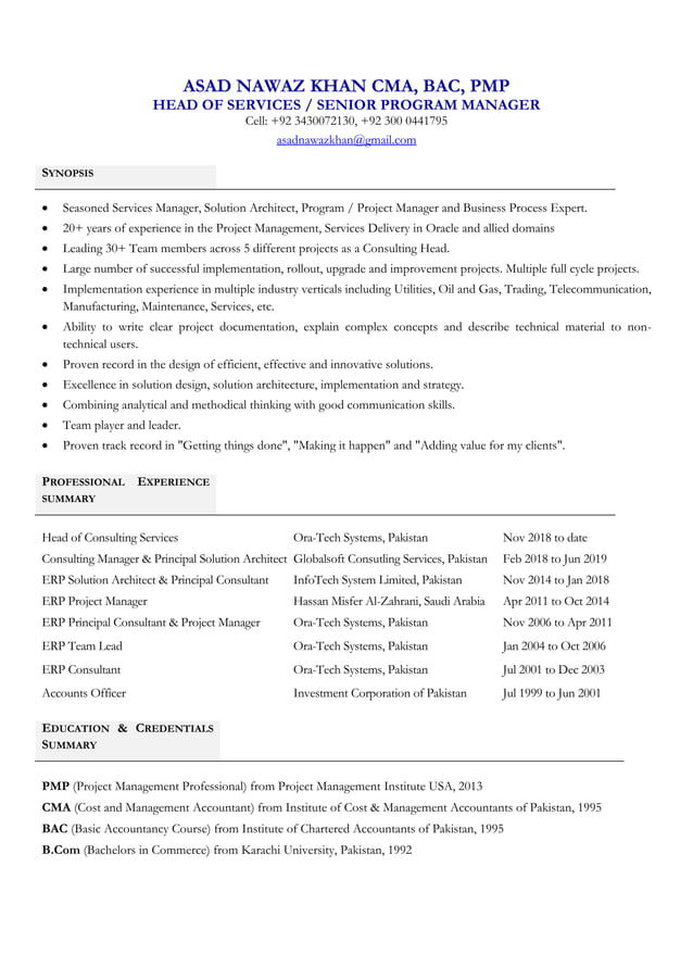 Asad+Nawaz+Resume.doc | Computer Software and Applications | Computing