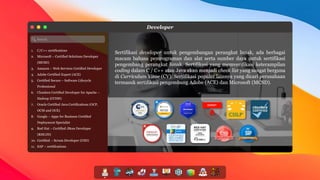 Macam - Macam Sertifikasi Internasional di Bidang IT | PPT