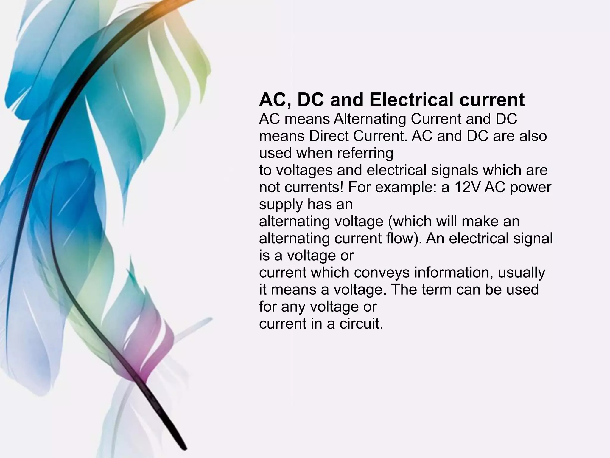 AC CURRENT OR DC CURRENT | PDF