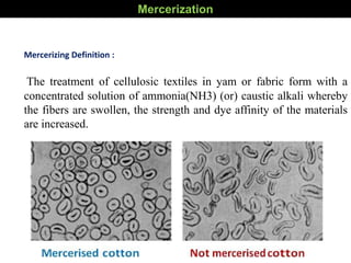 mercerization | PPTX