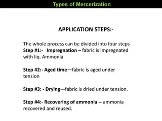 mercerization | PPTX