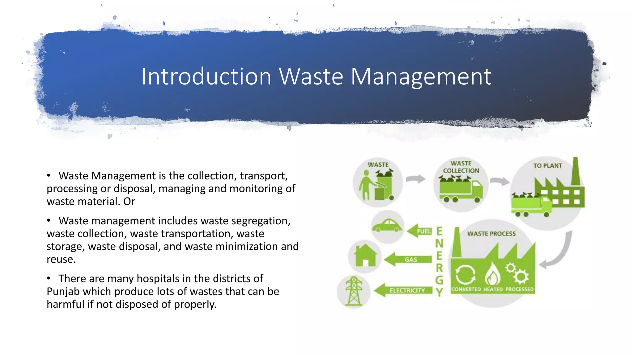Hospital hazardous waste management practices in Punjab, Pakistan | PPTX