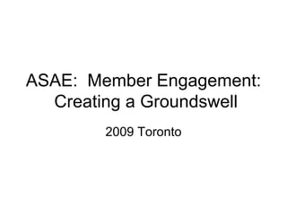 ASAE Member Engagement | PPT