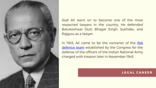 Asaf Ali - Freedom Fighters of India (Pride of India) | PPTX | Islam ...