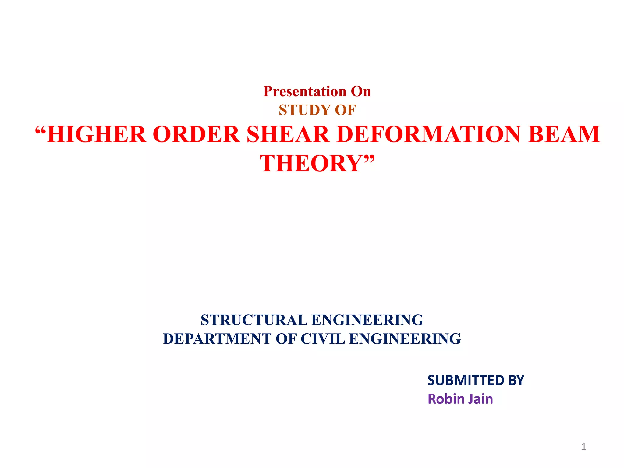Nonlinear Beam theory | PPTX