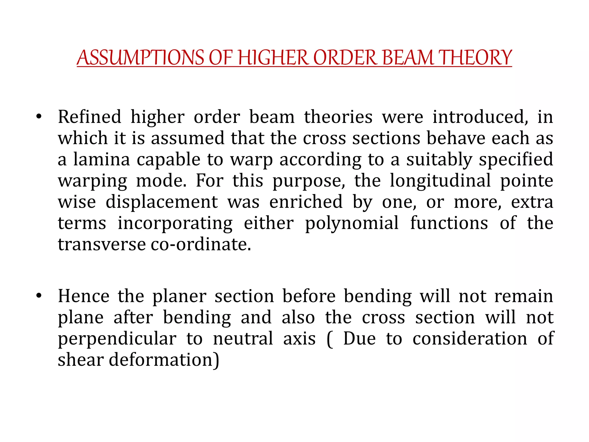 Nonlinear Beam theory | PPTX