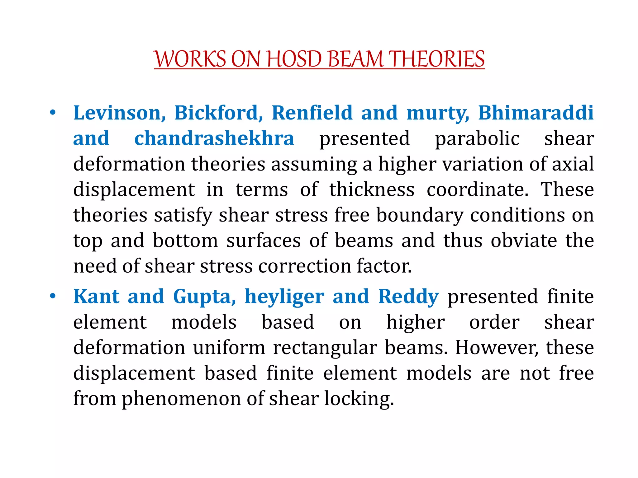 Nonlinear Beam theory | PPTX