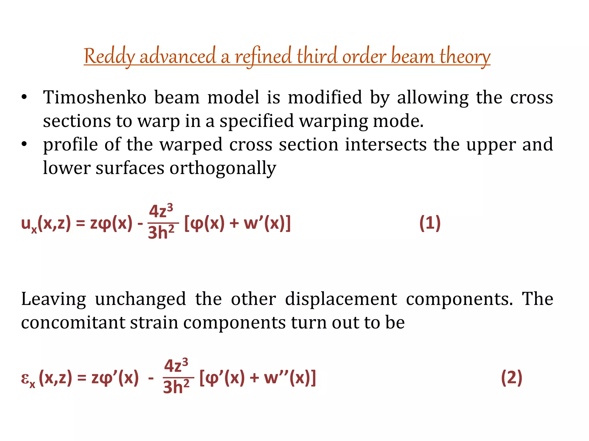 Nonlinear Beam theory | PPTX