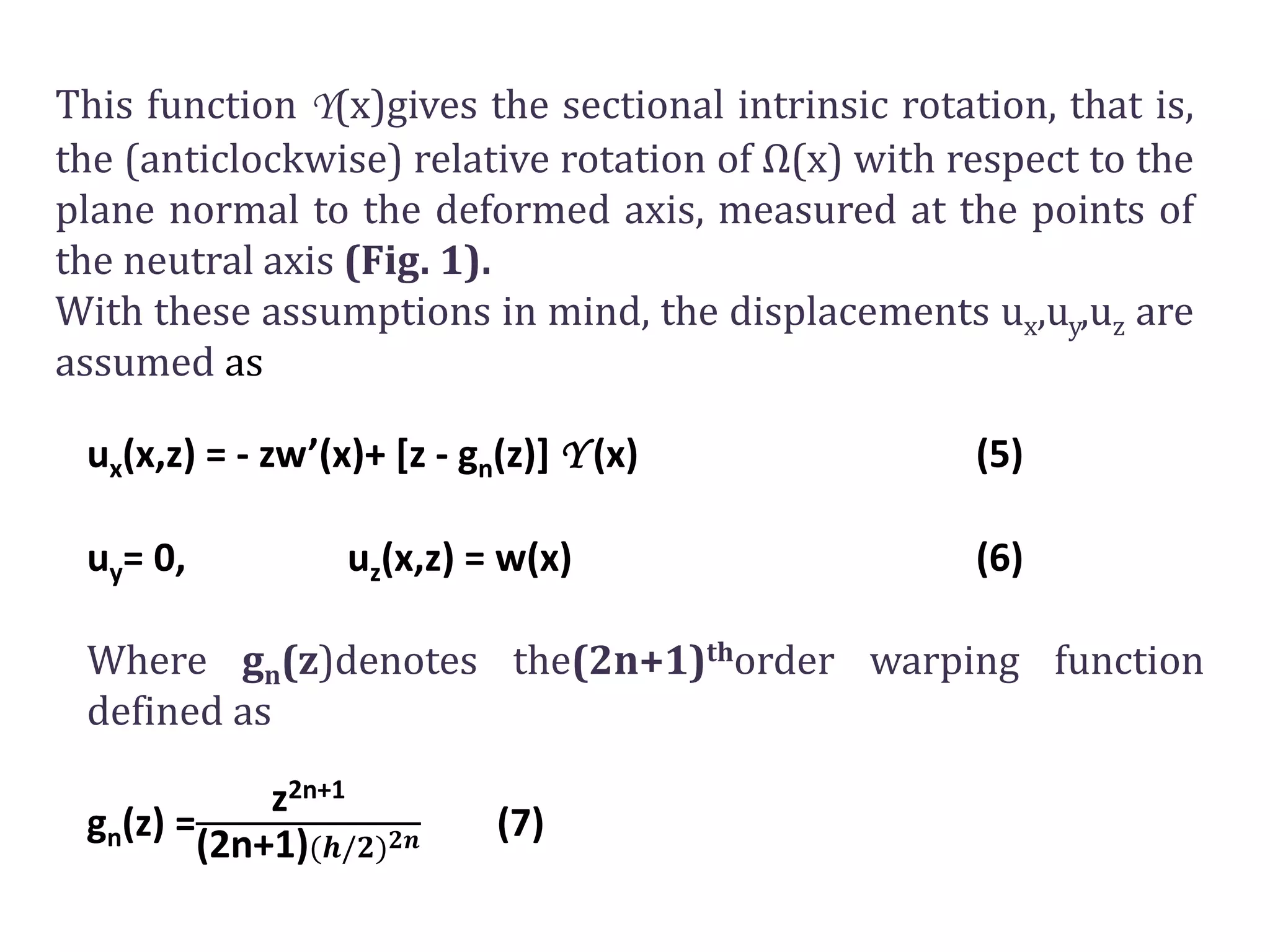 Nonlinear Beam theory | PPTX