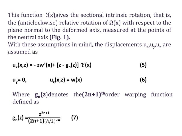Nonlinear Beam theory | PPTX