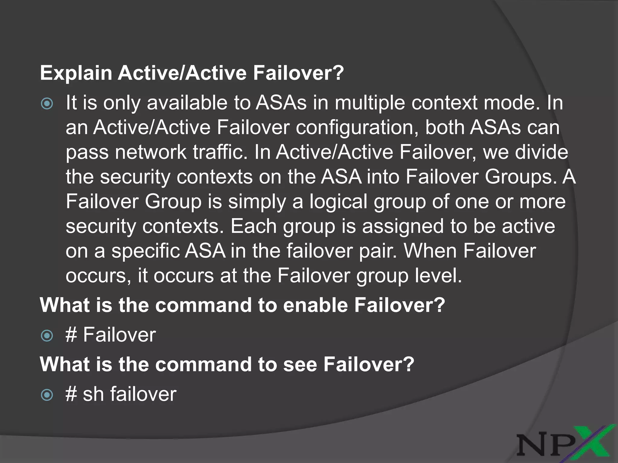 ASA Firewall Interview- Questions & Answers | PPT