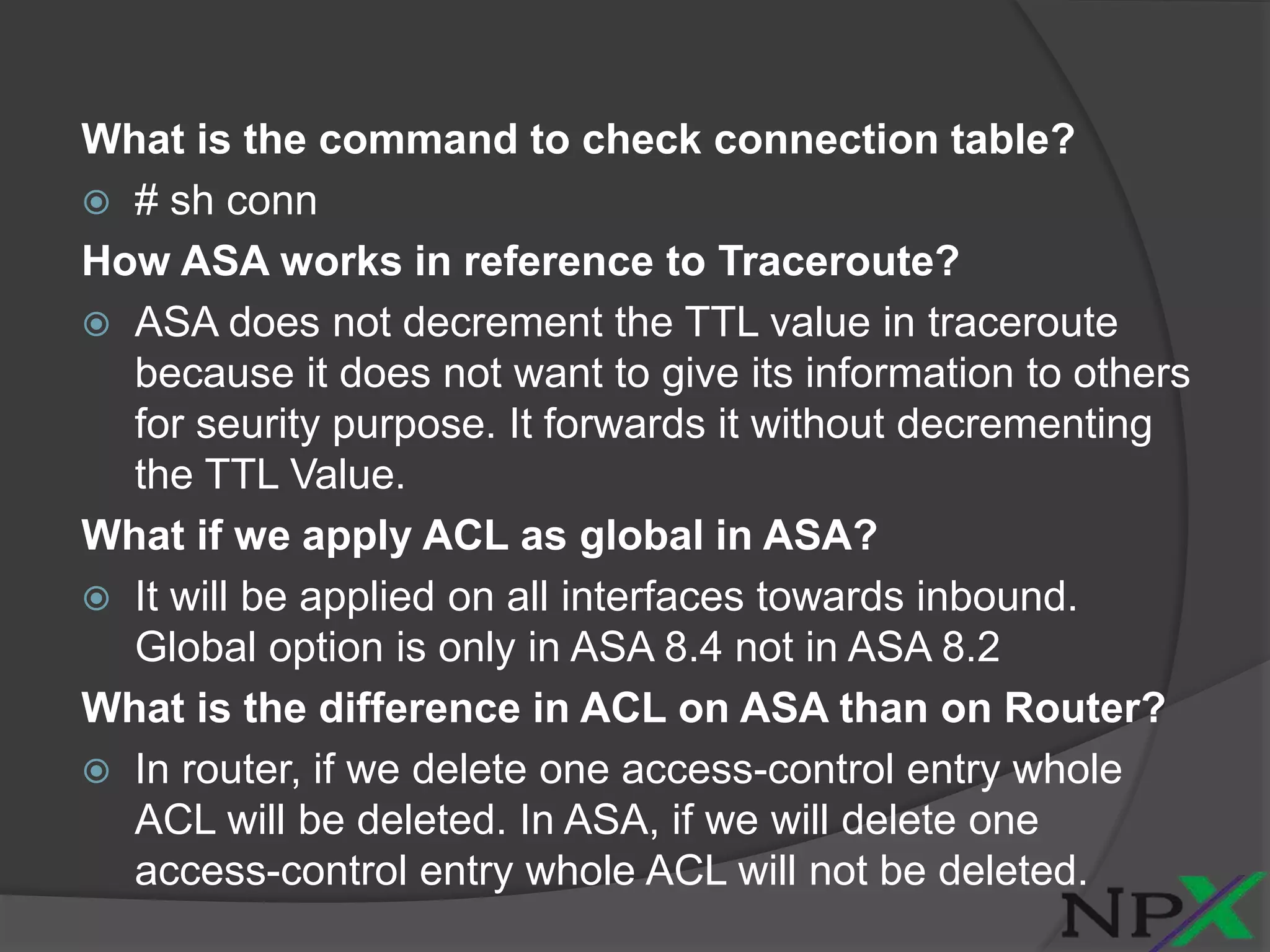 ASA Firewall Interview- Questions & Answers | PPT | Free Download