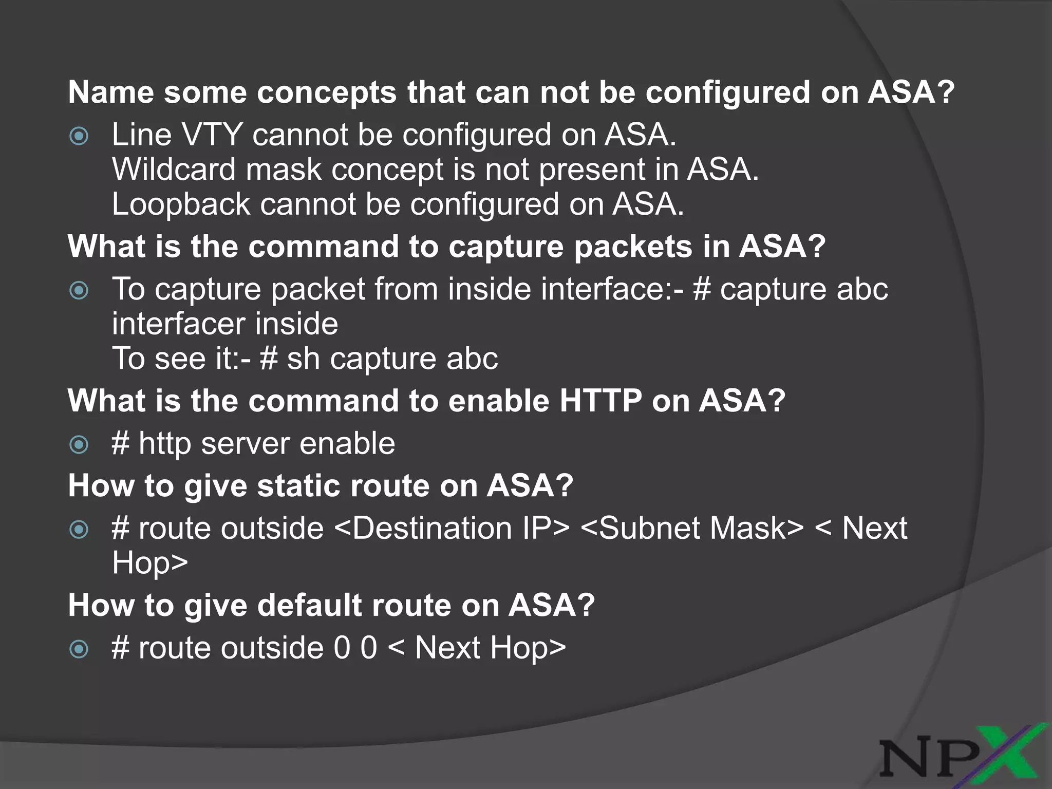 ASA Firewall Interview- Questions & Answers | PPT