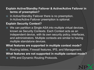 ASA Firewall Interview- Questions & Answers | PPT