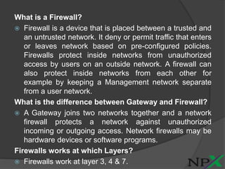 ASA Firewall Interview- Questions & Answers | PPTX