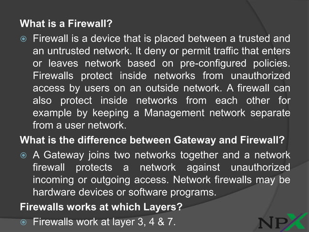 ASA Firewall Interview- Questions & Answers | PPT | Free Download