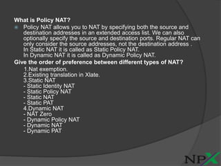 ASA Firewall Interview- Questions & Answers | PPT