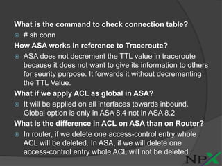 ASA Firewall Interview- Questions & Answers | PPT